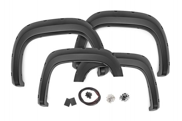 Buy Rough Country Pocket Fender Flares GBA Black 6'7" & 8' Bed For 07 ...