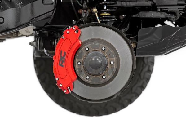 Buy Rough Country Caliper Covers Rear Red For 2019-2025 Ram 1500 2WD ...
