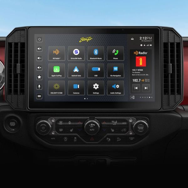 Stinger HORIZON12 12.8" Radio Plug-and-Play Kit for 18-23 Jeep Wrangler ...