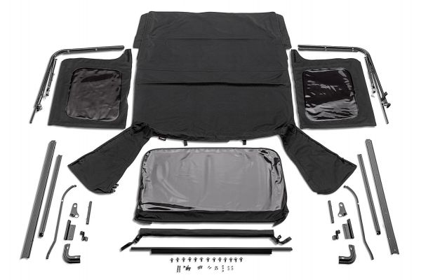 Rugged Ridge Complete Soft Top w/Frame for 76-95 Jeep CJ7 & Wrangler YJ ...