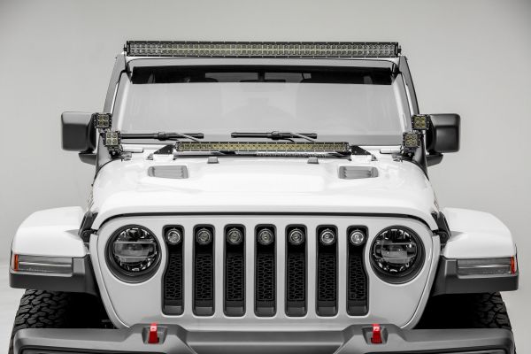 ZROADZ Hood Cowl Mounting Brackets with (1) Single Row 30" LED Light ...